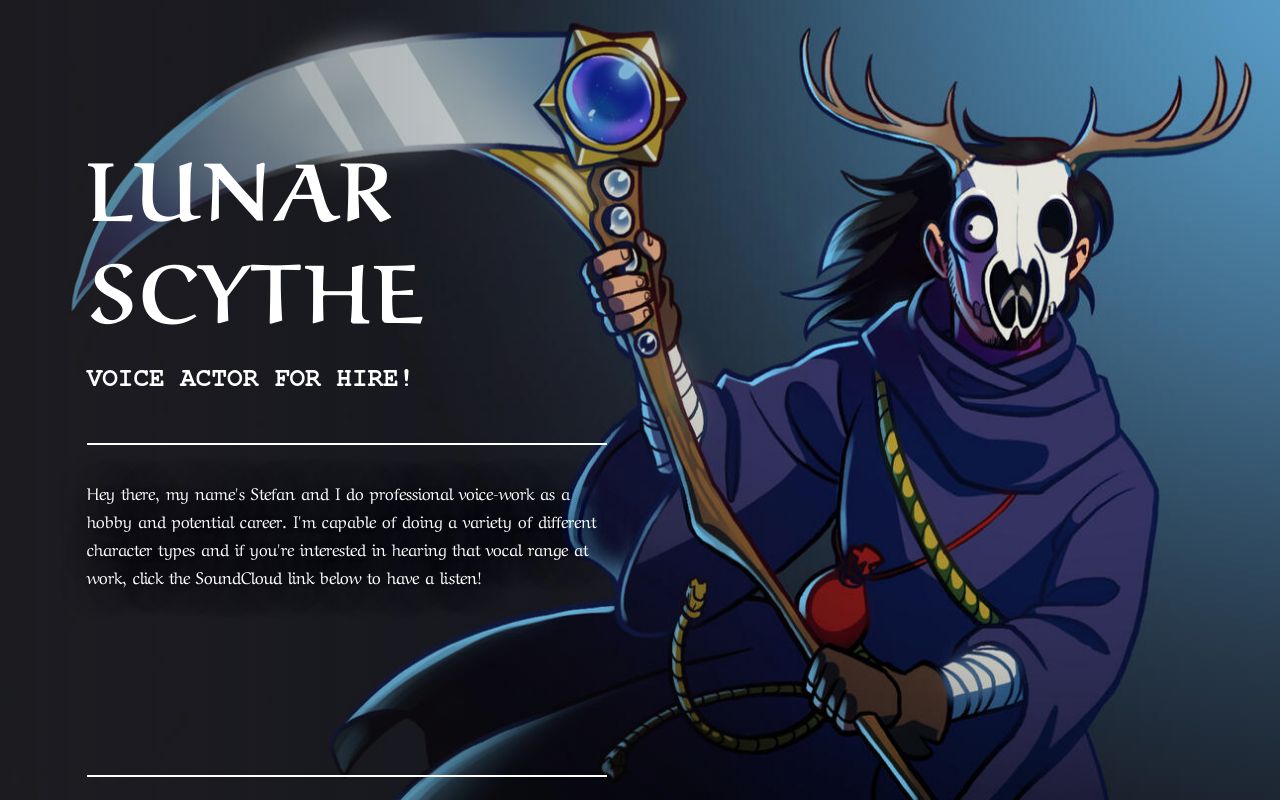 Lunar Scythe - VA for hire!